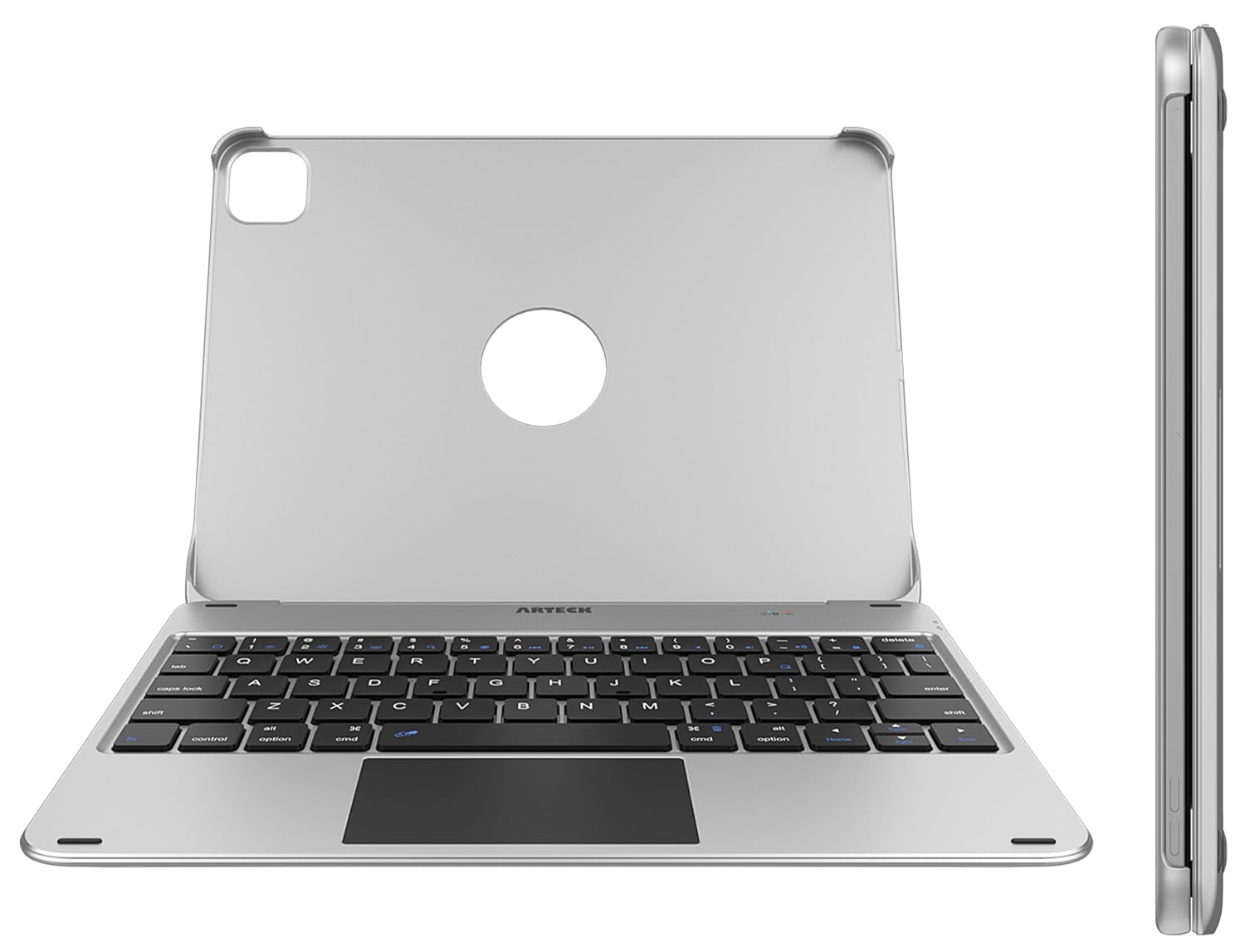 Arteck iPad Air 2024 11-inch/Air 10.9-inch/Pro 2022 Keyboard Case with Trackpad, Bluetooth Keyboard with Folio Full Protection Case and Touchpad for Apple iPad Air 2024 11inch with Swivel Rotating