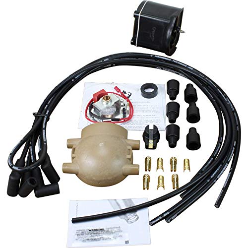 AIP Electronics Ignition Upgrade Kit Compatible With Ford Trucks & Tractors 2N 8N 9N w/ 12v Negative Ground COMPLETE TUNE UP KIT Cap Rotor Module Coil Suppression Spark Plug Wire Factory Fit KIT-8NMN