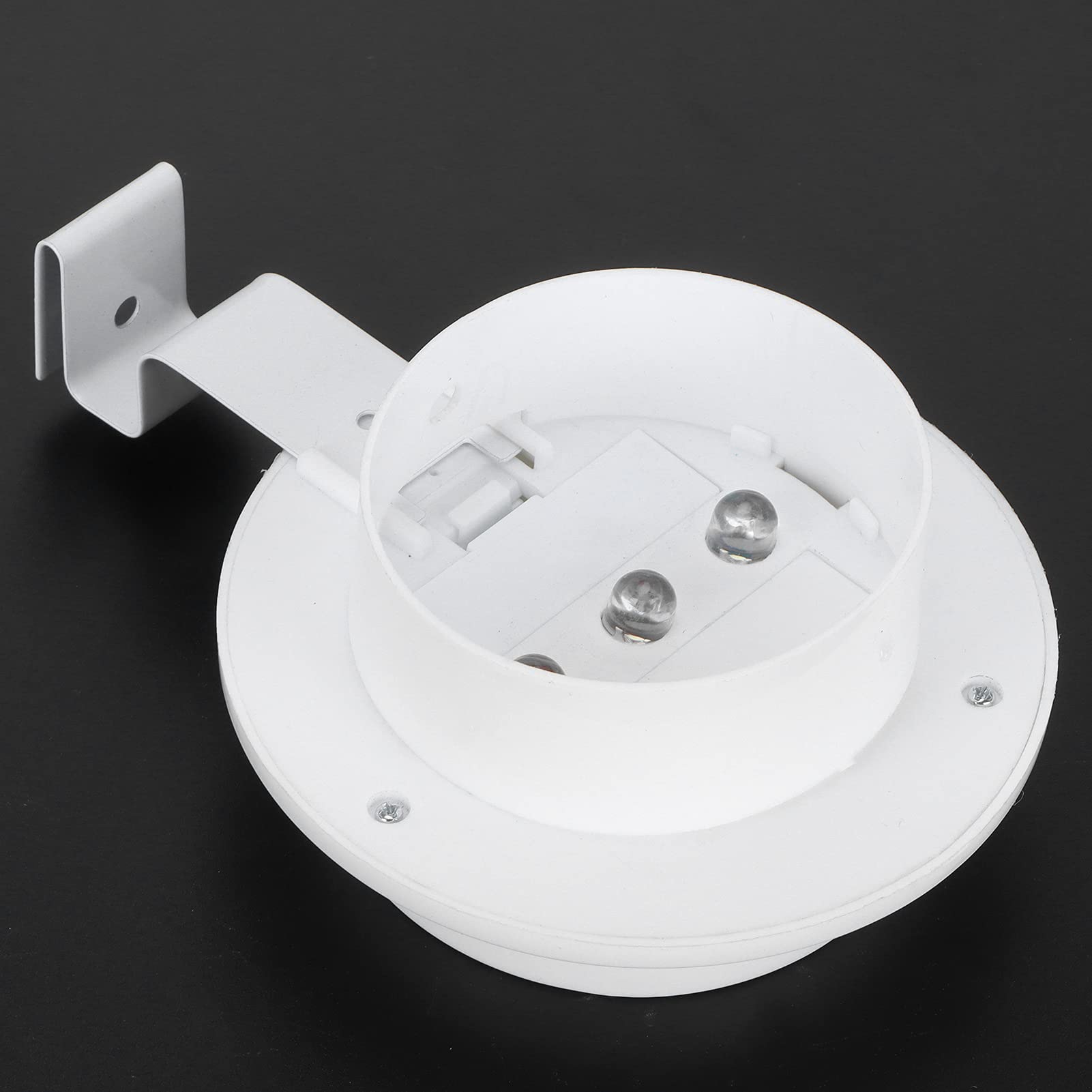 Fdit 3LED Solar Power Eaves Light White Solar Outdoor Wall-Mounted Lighting Lamp for Home Garden
