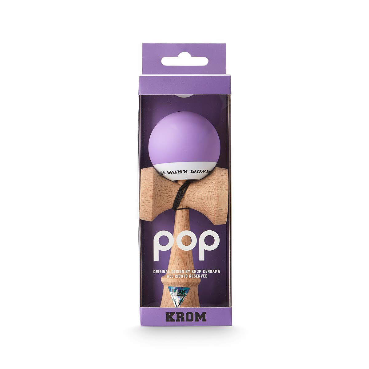 KROM Kendama POP Lavender – Smooth Texture and Flawless Balance – Enhanced Cognitive Skills – Improved Balance, Reflexes, and Creativity – Kendama Pro Model for Beginners and Experts