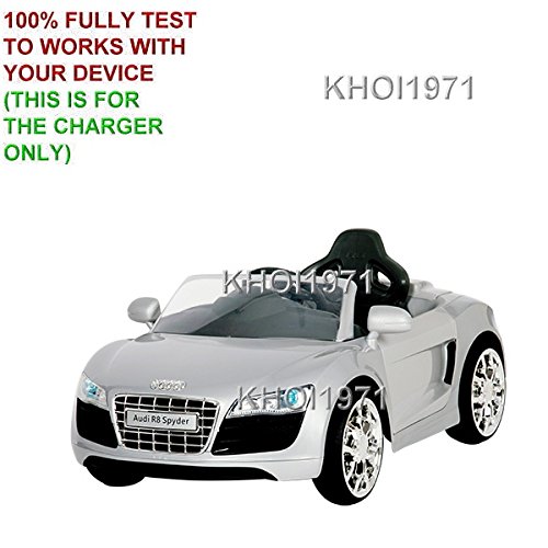 KHOI1971 Wall Charger AC Adapter Compatible with ROLLPLAY BMW i8 Spyder Ride on Silver White Black Black Brown W480E-W W480AC-B W480E FRC 6V Battery Charger