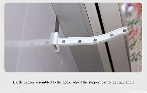 Air Conditioning Deflector Adjustable Windshield Baffle Anti-wind Shields Wind Guide for Home Hanging-type Air Conditioner AQ115 (C)