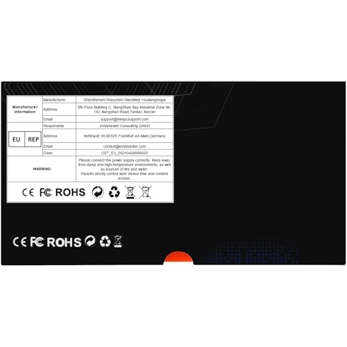 HISTTON Mini PC Windows 10 Pro, Fanless Mini Industrial Computer, Core i5-3317U Processor 8GB RAM 256GB SSD, Wi-Fi/Gigabit Ethernet/VGA&HDMI, 4K Dual Output, Mini Desktop Computer