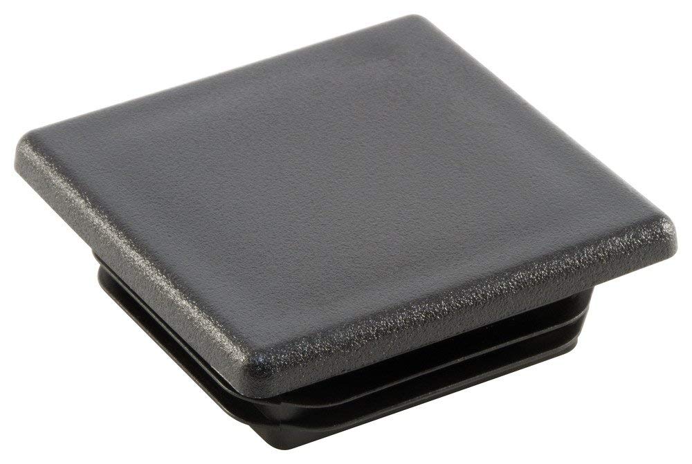 Caplugs 99191852 Plastic Plug for Square Tubing. SQR-1-10-14, PE-LD, to fit Square Tube Size OD1.000 Wall Thickness 10-14 Ga. (.134-.083)", Black (Pack of 500)