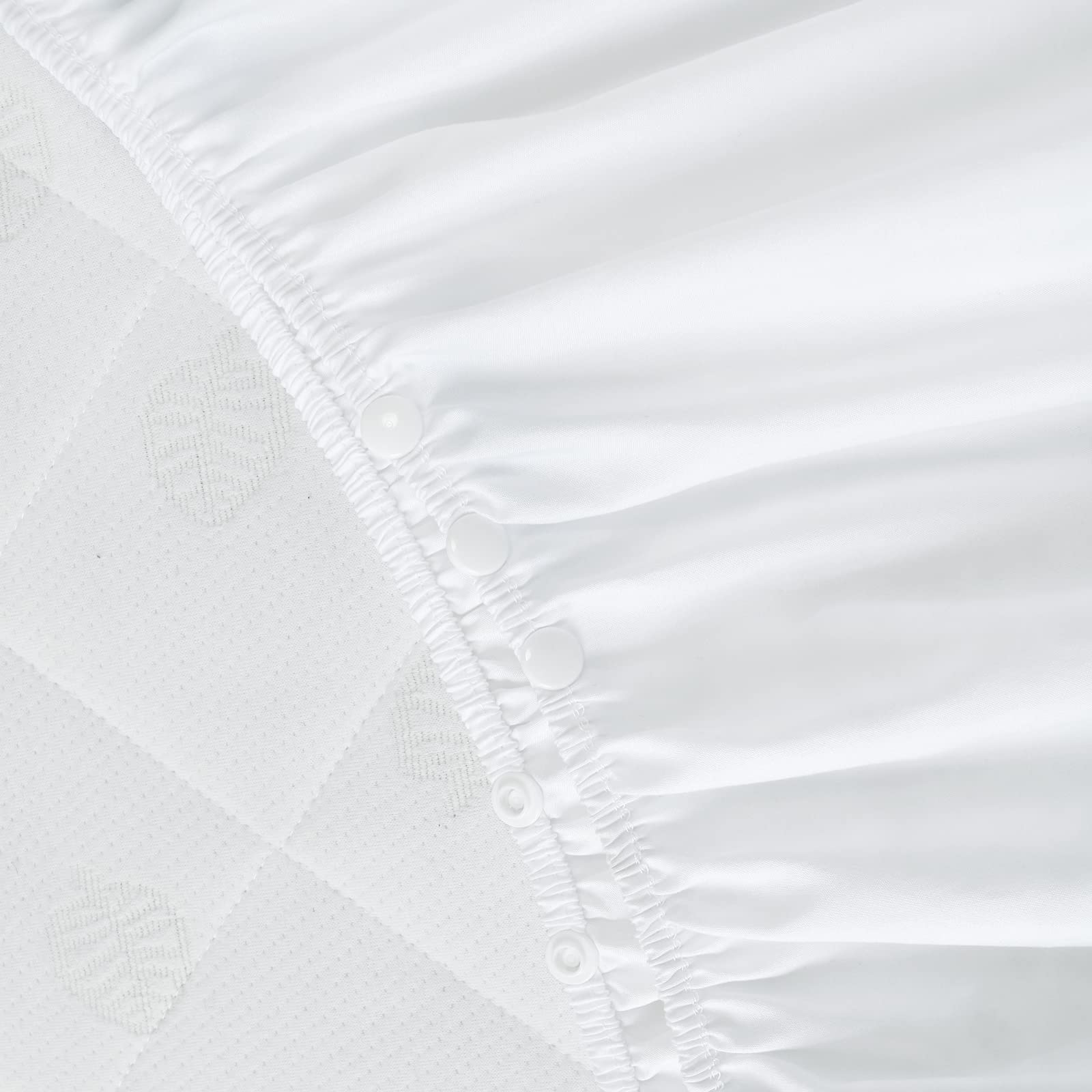 Crib Sheets & Crib Bed Skirt White Ruffled