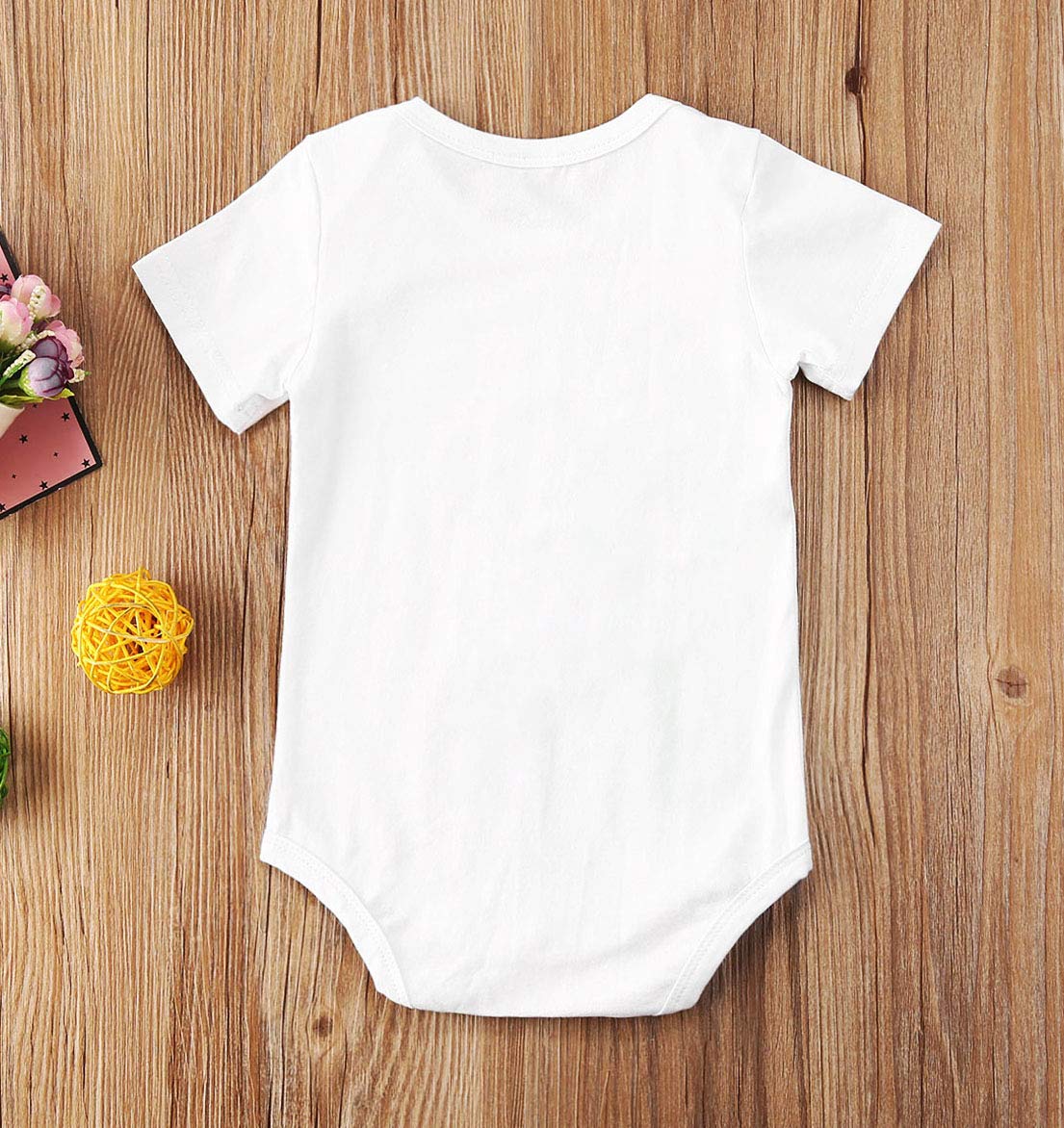 Newborn Baby GOT My Mind ON My Mommy Paws Funny Bodysuits Rompers Outfits Grey White 0-18M (Z-k Promoted from Dog?Grandparents Short Sleeve, 0-3M)