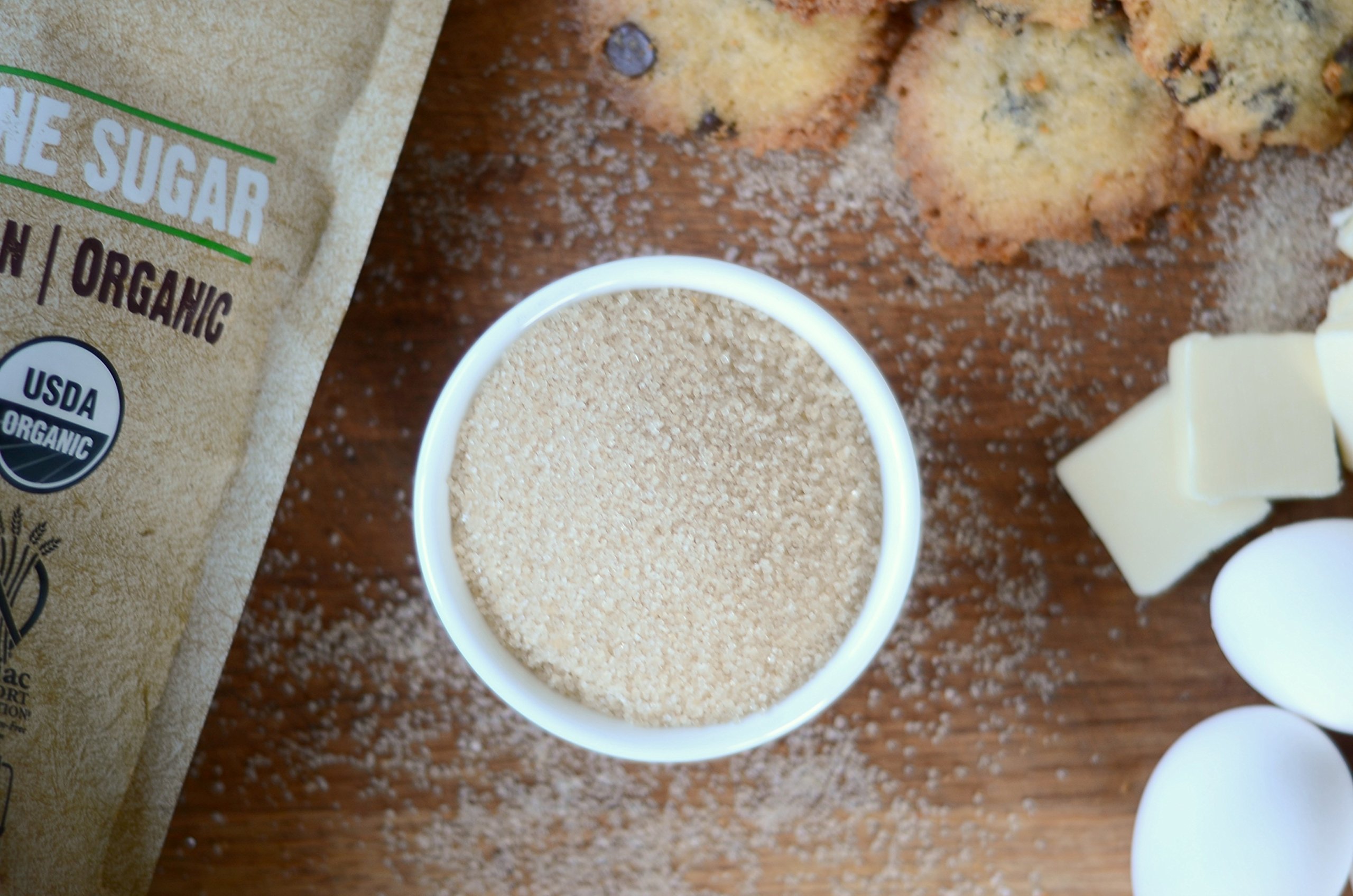 Anthony's Organic Cane Sugar, 3 lb, Granulated, Gluten Free & Non GMO