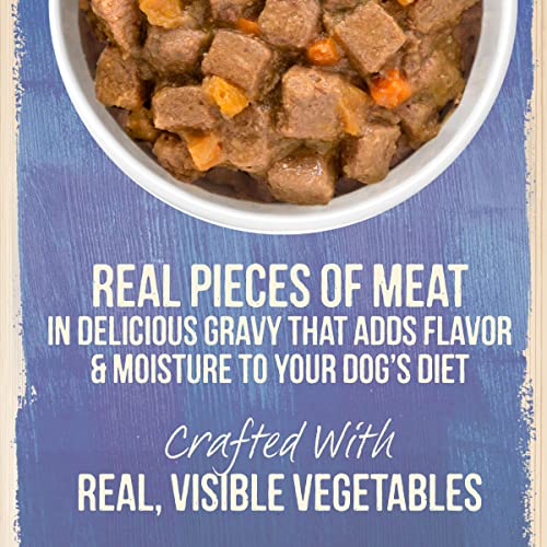 Merrick Grain Free Wet Puppy Food Puppy Plate Beef Recipe - 12.7 Ounce (Pack of 12)