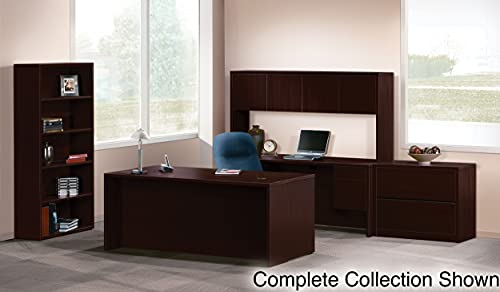 HON 10585Rnn 10500 Series Large L Or U Right 3/4-Height Ped Desk, 72W X 36D, Mahogany
