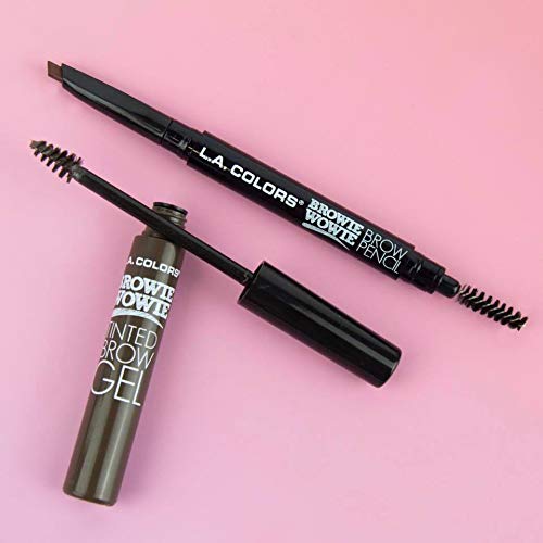 L.A. COLORS Browie Wowie Tinted Brow Gel, Dark Brown CBG413
