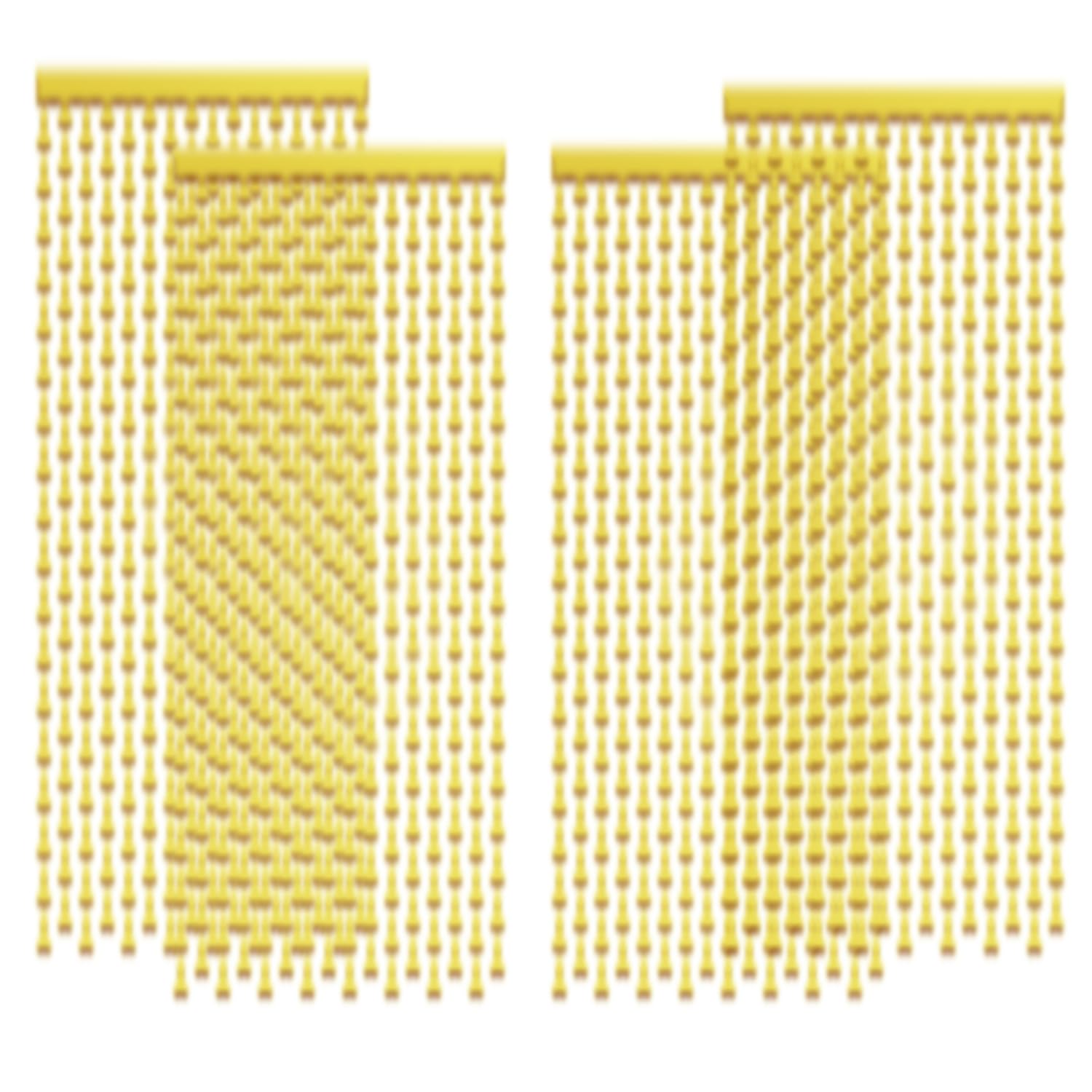 Bachelorette Party Decorations, 4 Packs Gold Foil Fringe Curtains 3.3 x 6.6ft Metallic Party Streamers Photo Booth Props for Door Wall Bar Decor Birthday Bridal Shower Disco Party Supplies (Gold)