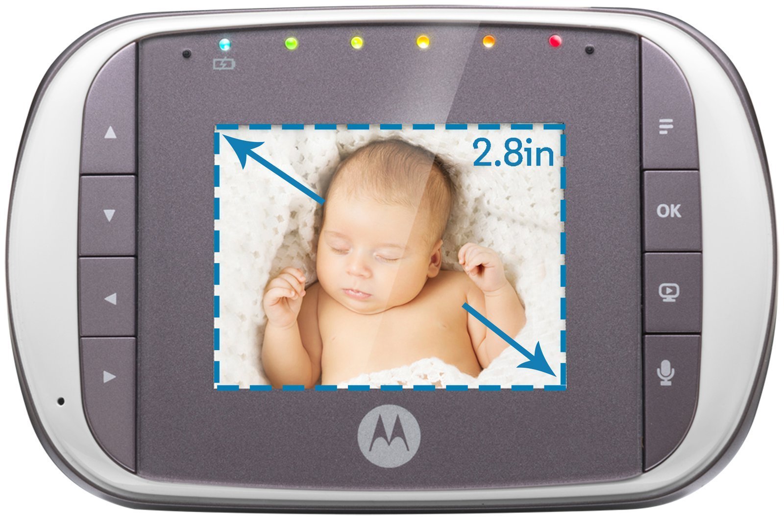 Motorola MBP35S- Digital Video Baby Monitor, White