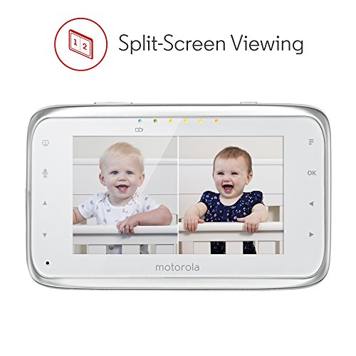 Motorola MBP38S-2 Digital Video Baby Monitor with 4.3-Inch Color LCD Screen and 2 Cameras with Remote Pan, Tilt and Zoom