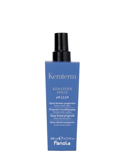 Fanola Keraterm Hair Ritual progressive smoothing spray thermal-active action, 6.76 Ounce/200 ml