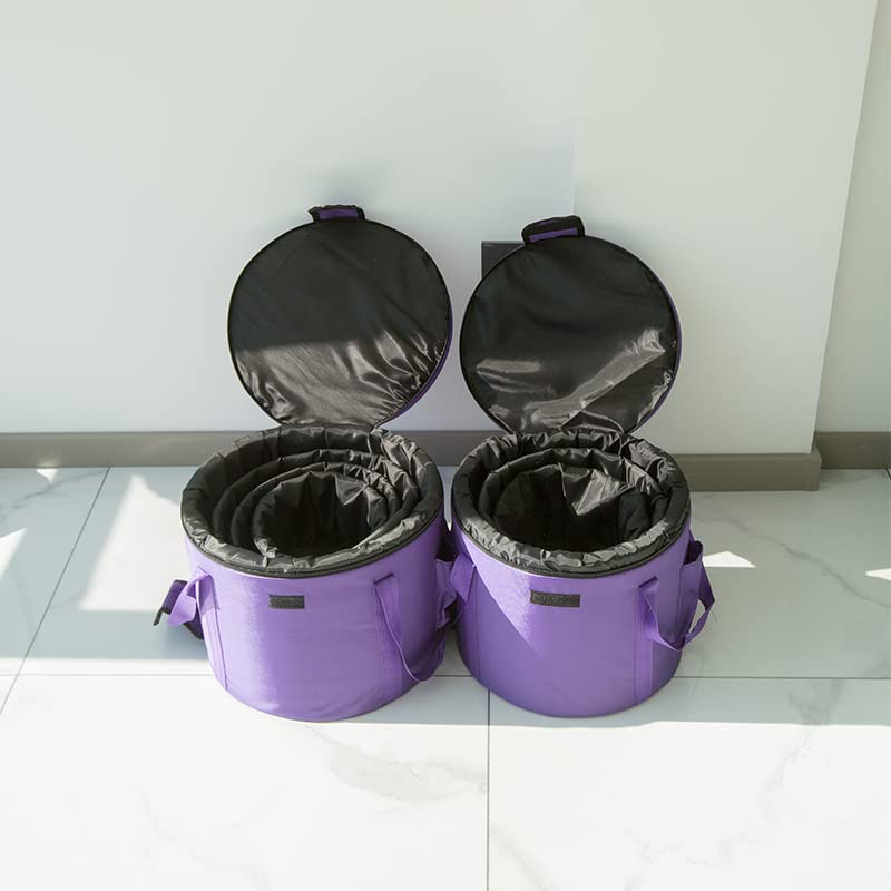 6-12inch Crystal Singing Bowl Carry Case Travelling Bag (purple)