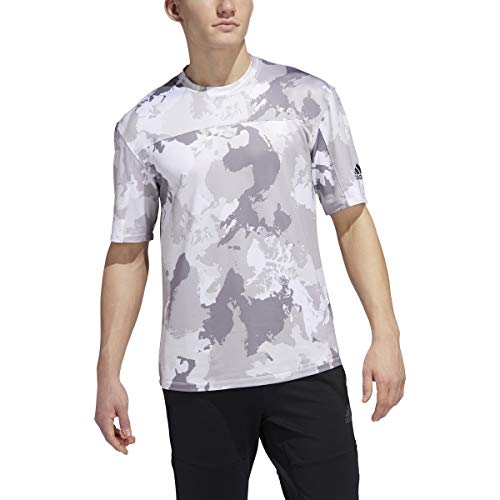 adidas mens Continent Camo City Tee White Small