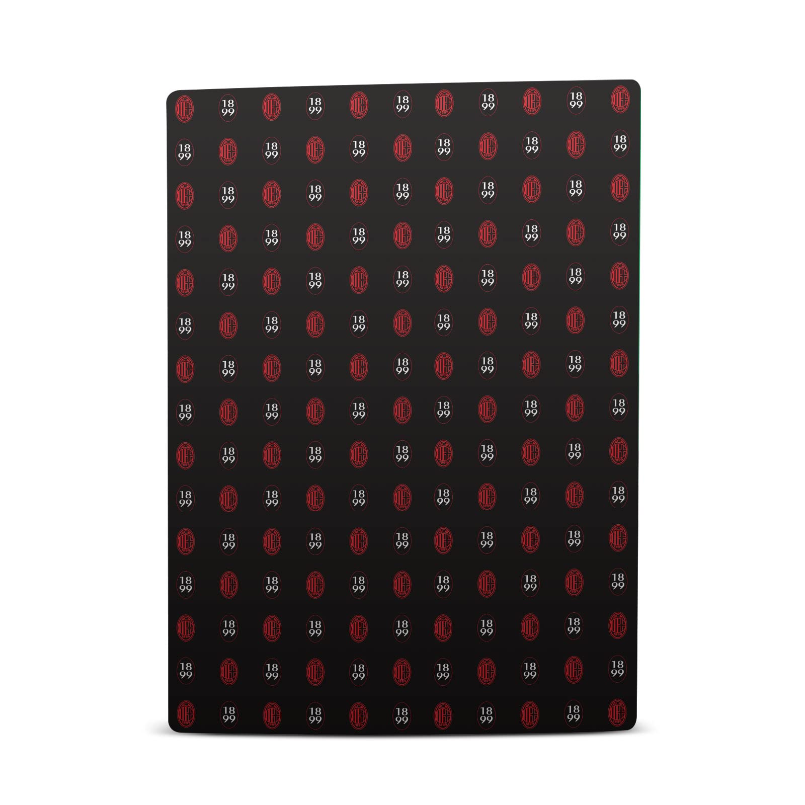 Head Case Designs Officially Licensed AC Milan Pattern Logo Art Vinyl Faceplate Sticker Gaming Skin Decal Cover Compatible With Sony PlayStation 5 PS5 Digital Edition Console and DualSense Controller