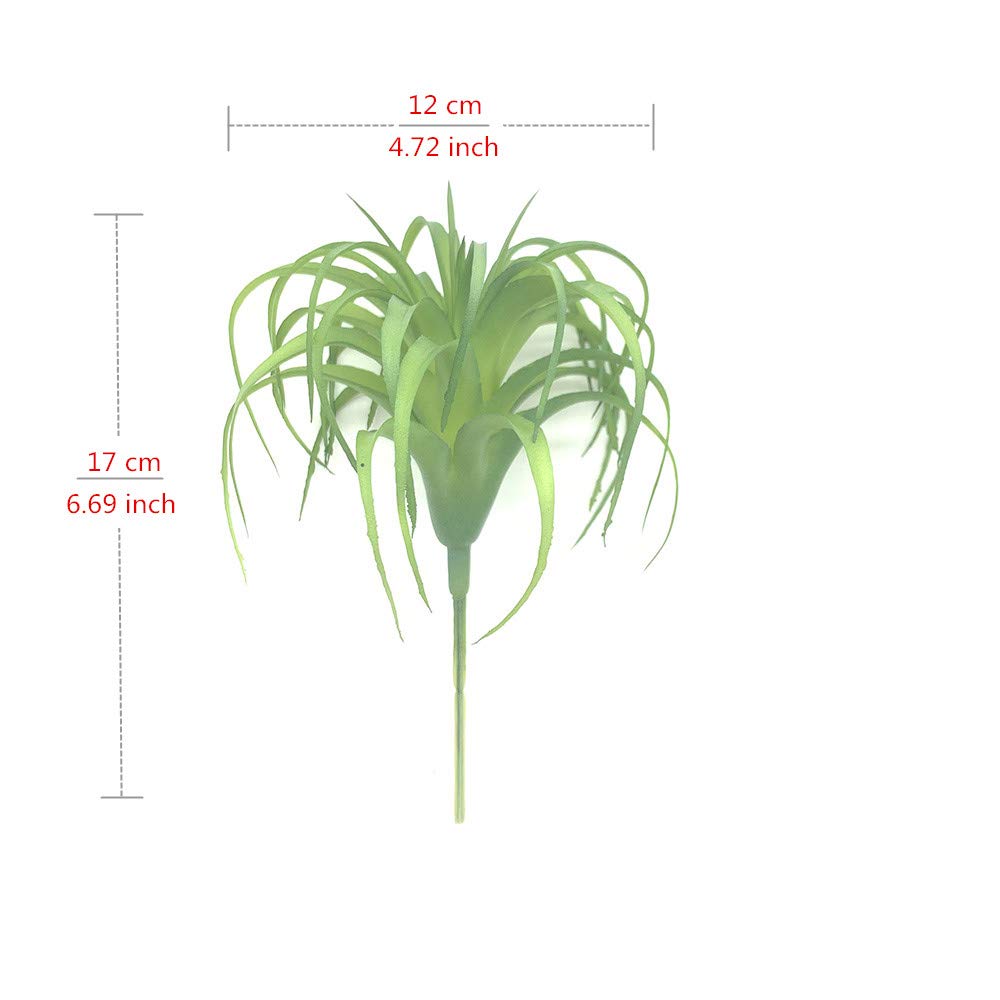 EBUYOM 8 PCS Artificial Succulents Plants Lifelike Air Plants Floral Tree Arrangement Assorted Faux Greenery Artificial Plants Set Garden Home Office DIY Decoration Ornament