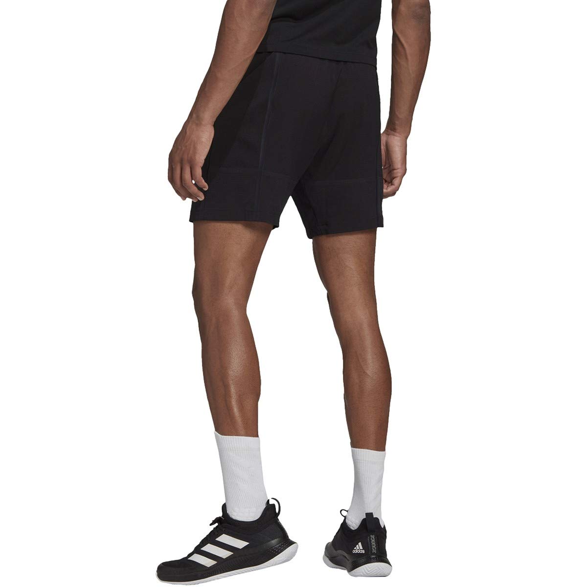 adidas mens Ergo Solid Shorts AEROREADY Black/Grey XX-Large 7"