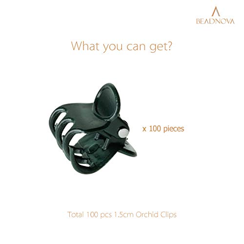 BEADNOVA Plant Clips 100Pcs Orchid Clips Orchid Support Clips Vine Clips Plant Clips for Support Flower Orchid Vine (100PCS)