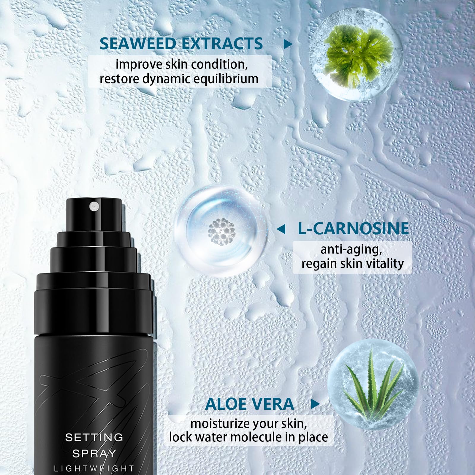 AMIIR Makeup Setting Spray Lightweight Long-Lasting Lock Face Finishing Mist Primer Refreshing Hydrating