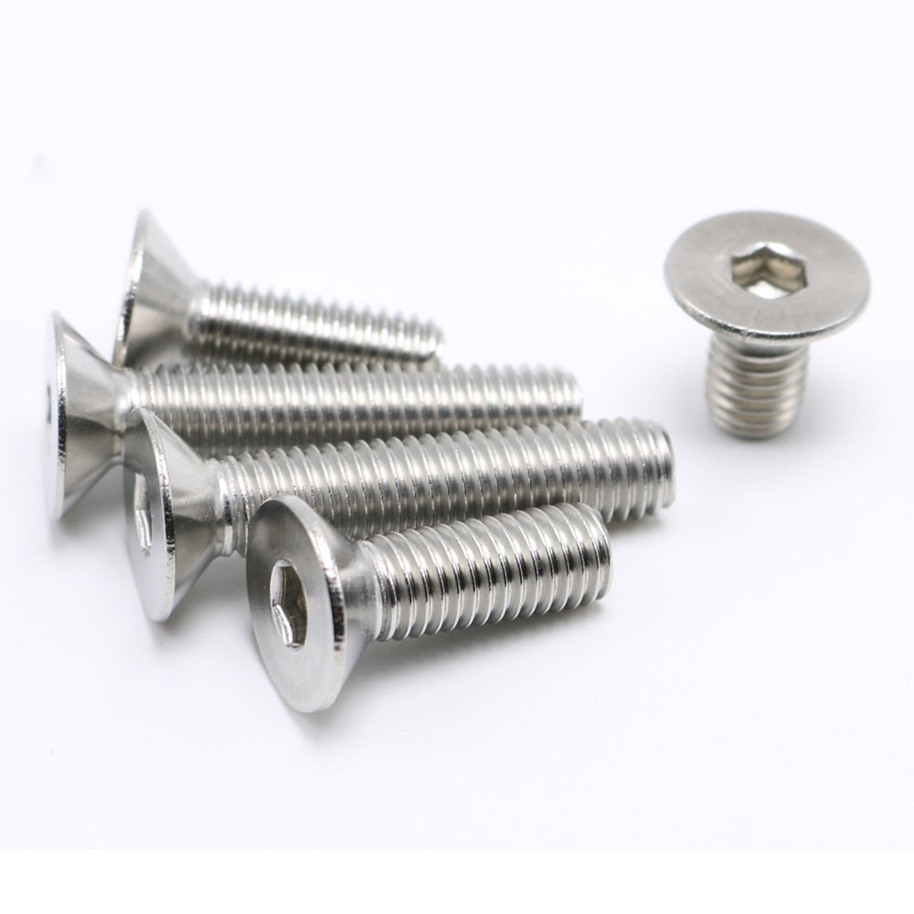 M3 Stainless Steel Flat Socket Head Cap Screw Qty 120-piece Assortmrnt Set M3x4 M3x6 M3x8 M3x12 M3x16 M3x20mm