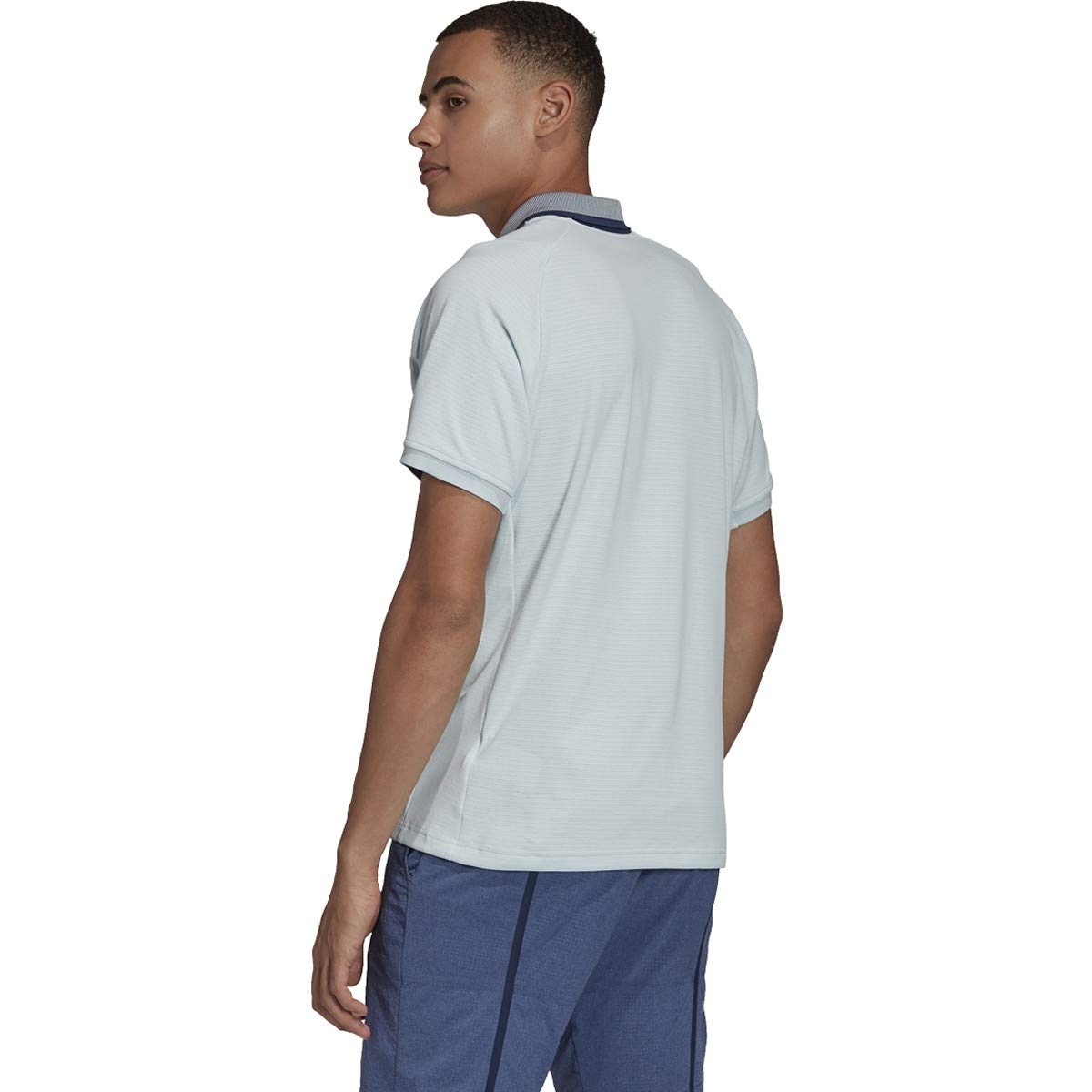 adidas mens Freelift Tennis Polo Shirt AEROREADY Sky Tint/ Indigo Small