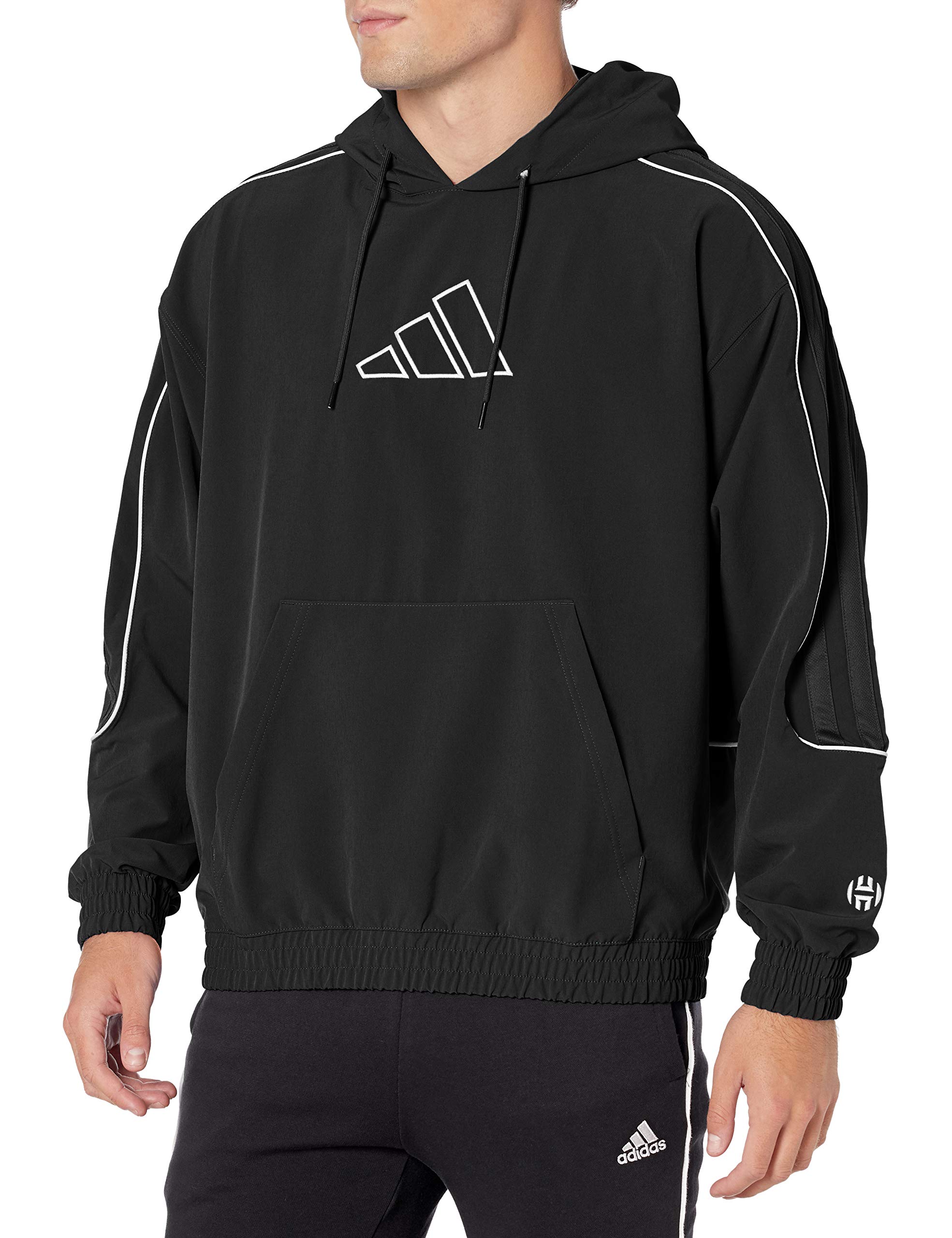 adidas mens Hard Cut Hoodie Black X-Large