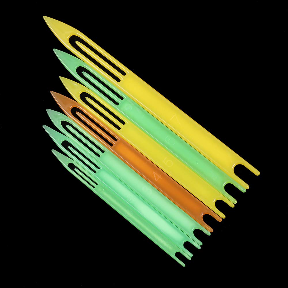 8Pcs Weaving Fishing Netting Needle Equipment Tool Hot Rustproof Accessories Line Shuttles Random Color(8pcs - (1-8))