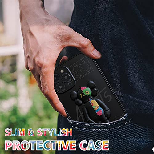 DOWINTIGER Cool iPhone 11 Pro Max Case for Boys Men, Kawaii 3D Cartoon Street Fashion Shockproof Protection TPU and IMD Protective Designer Case for iPhone 11 Pro Max - Black