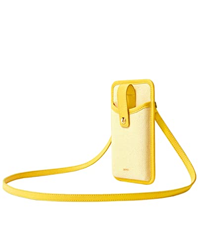 JW PEI Women's Aylin Canvas Cell Phone Crossbody Bag (Yellow)