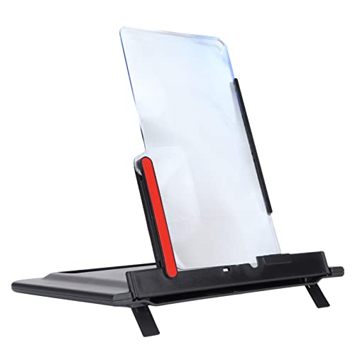 Byged 3D HD Phone Screen Amplifier,12 Inch Foldable Phone Horizontal Vertical Screen Magnifier,Phone Stand for Movies Videos Games