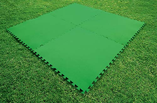 Bestway BW58265-20 Bodenschutzfliesen-Set, 8 Stück á 81 x 81 cm, grün Flowclear Pool Floor Protector, Ground Sheets for Hot tub, Spas and SwimmingPools, 8 x 81cm, Blue, Green