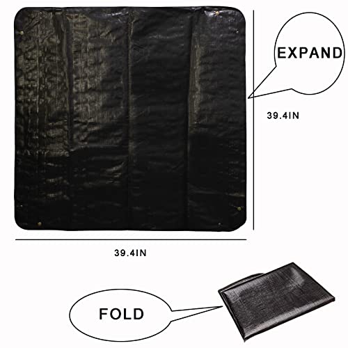 BIUWING 2PCS 39.4" x 39.4" Large Plant Repotting Mat Waterproof Transplanting Mat Indoor Plant Potting Mat Portable Gardening Mat Foldable Garden mat