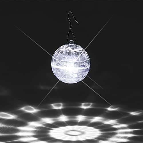 Blinking Disco Earrings Disco Ball Earrings for Women, Led Light Projecting Disco Ball Light Up Earrings for Women, Led Earrings, 60s or 70s Costume Accessories for Halloween Party Dance Party (1Pair)