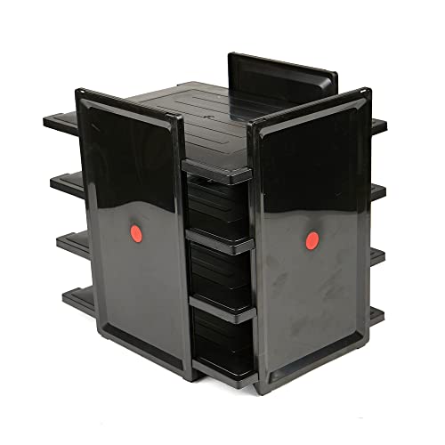 Mind Reader 4 Tier Desktop Document and Folder Tray Organizer, Black