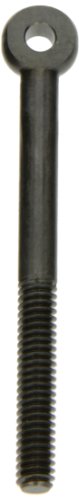 Carbon Steel Eyebolt, Not for Lifting, Black Oxide Finish, Meets ASTM A311, 3-1/4" Length, 3/16" Eye ID, 1-1/4" Thread Length, 1/4"-20 Threads, Made in US (Pack of 2)