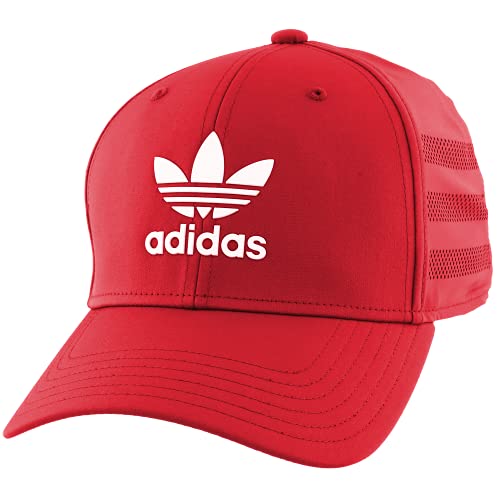adidas Originals Men's Originals Beacon II Precurve Snapback, Scarlet/White, One Size