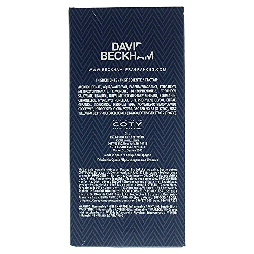 David Beckham Classic Blue Men's Eau de Toilette Spray, 3 Ounce