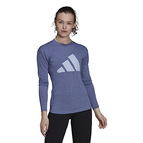 adidas Women's Sportswear Winners 2.0 Long Sleeve, Orbit Violet Melange, Large