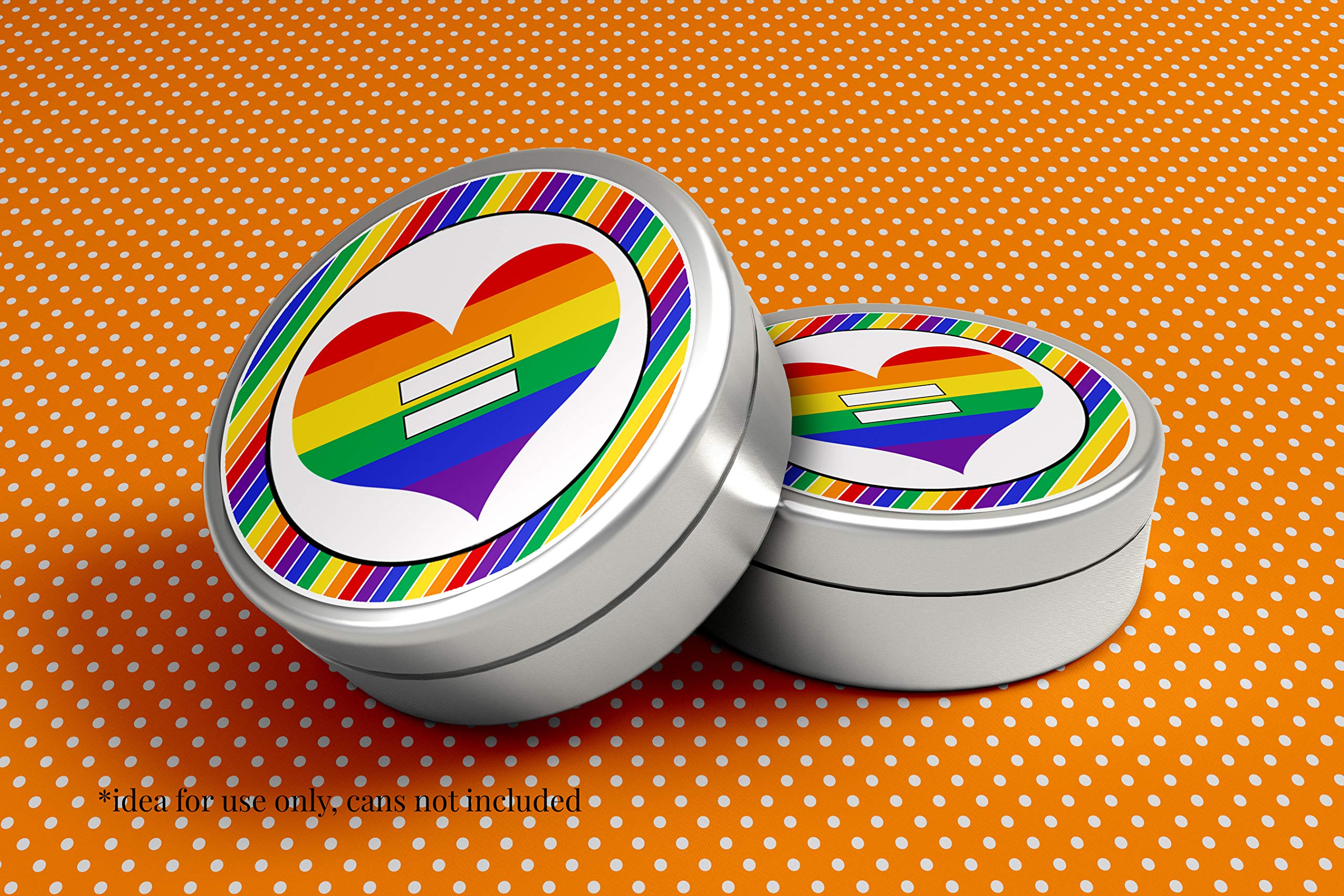 Love Wins LBGTQ Equality Pride Acceptance & Appreciation Thank You Sticker Labels, 40 2" Party Circle Stickers by AmandaCreation, Also Great for Envelope Seals & Gift Bags