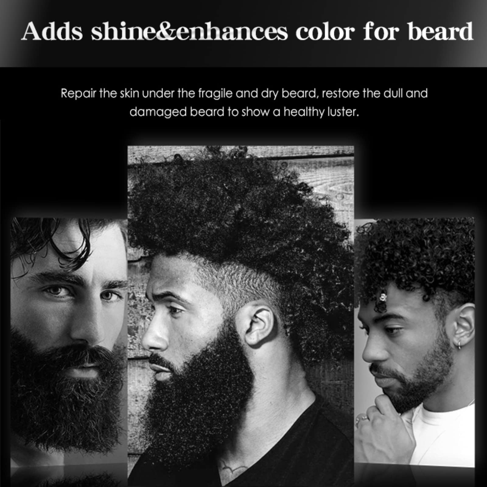 APPTI Beard Kit for Men,10Pcs Beard Care Set, Grooming & Trimming Tool Complete Set with Shampoo Wash, Beard Growth Oil, Balm, Brush, Comb, Scissors & Storage Bag, Gifts for Father Husband Boyfriend