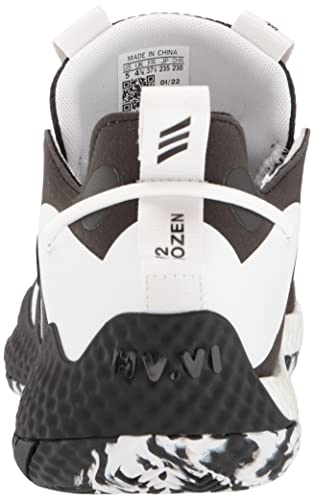 adidas Harden Vol. 6 Basketball Shoe, Black/Black/White, 4 US Unisex Big Kid