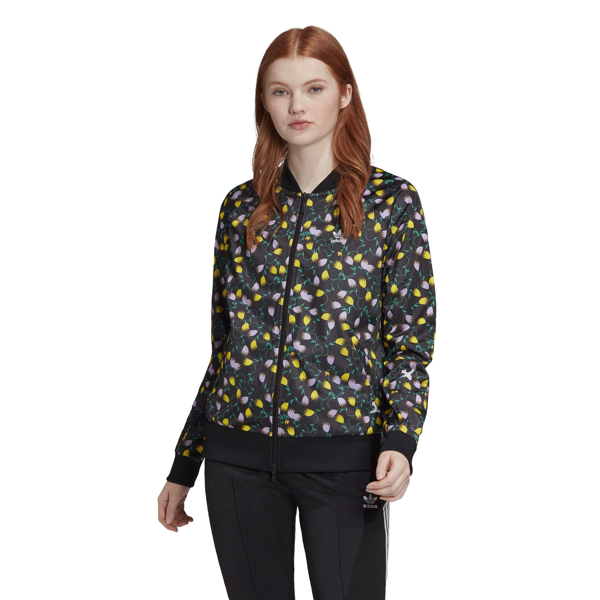 adidas Originals Women's All Over Print Track Top Multicolor X-Small