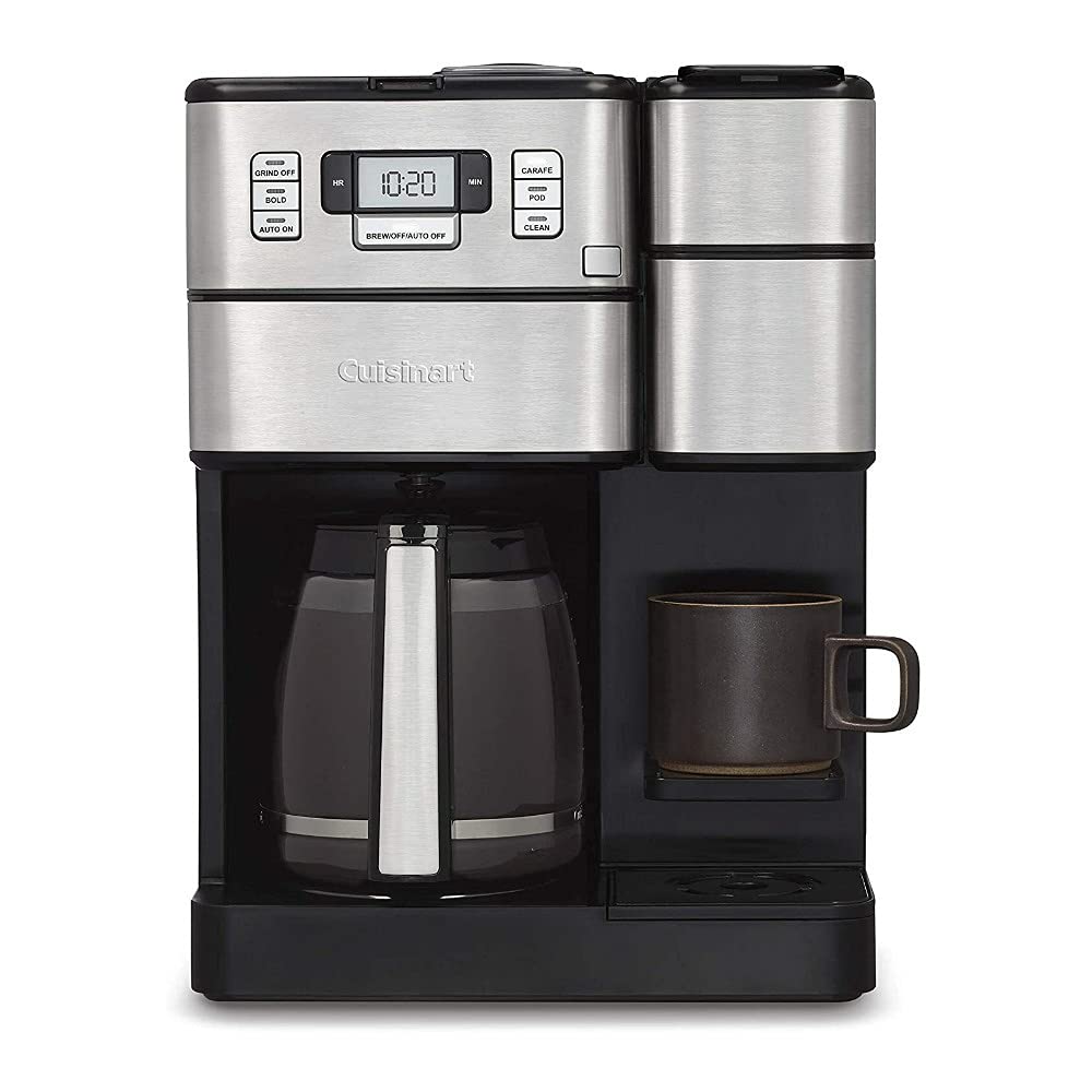 Cuisinart SS-GB1 2 IN 1 Coffee Center Grind and Brew Single Serve K Cups Bundle with 12-Count Colombian Roast Single Serve K-Cup and Tumbler Bundle (3 Items)
