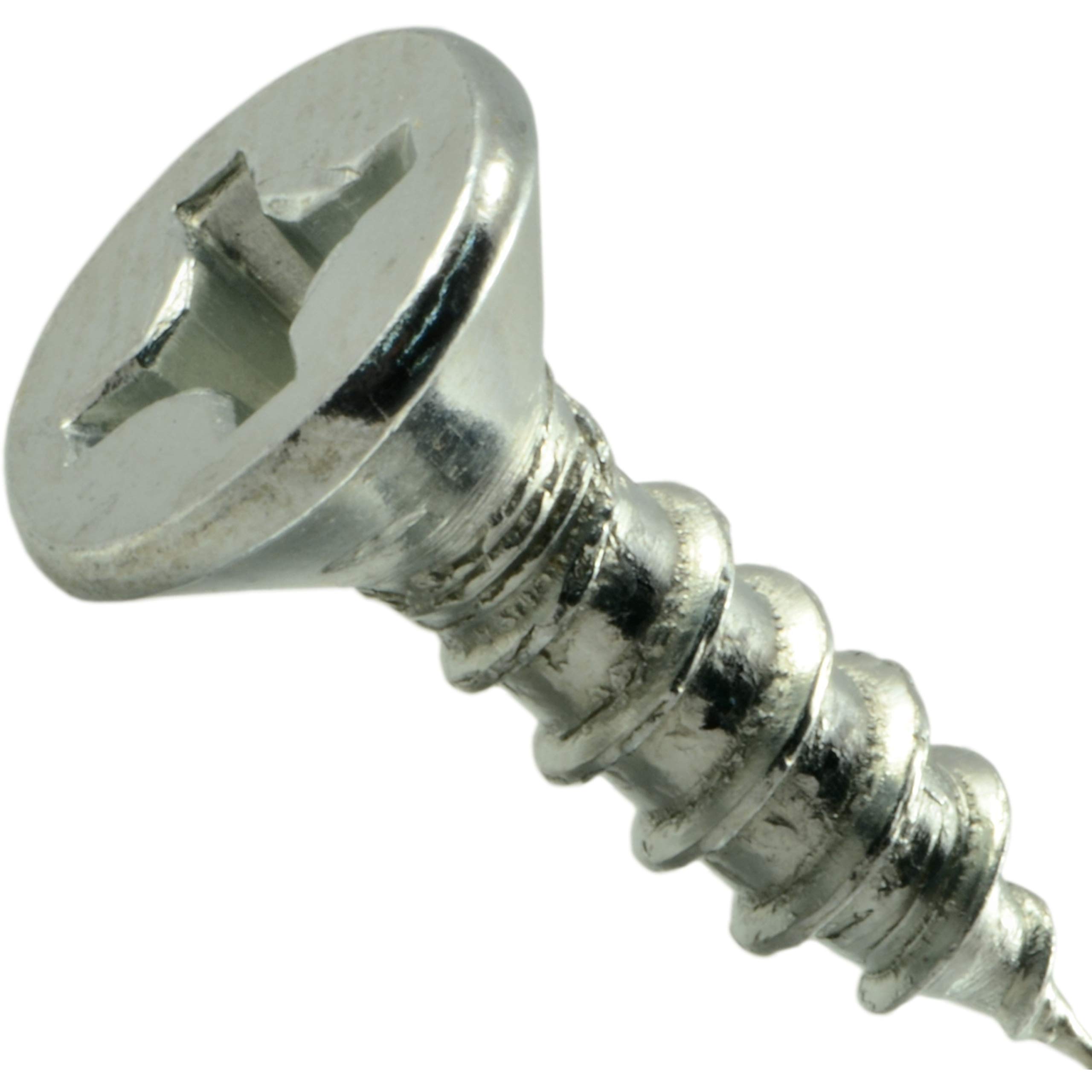 Hard-to-Find Fastener 014973293345 Phillips Flat Wood Screws, 12 x 3/4, Piece-100, zinc