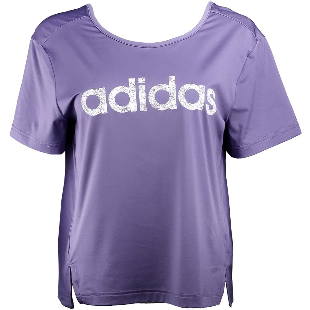 adidas Women's Tee Tech Purple/White Large