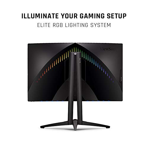 ViewSonic XG270QC 27 Inch Curved 1440p 1ms 165Hz Gaming Monitor with FreeSync Premium Pro, VESA Display HDR400 and Advanced Ergonomics for Esports