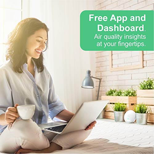 Airthings-292 Wave Mini - Indoor Air Quality - Chemicals (TVOCs), Humidity, Temperature 20 x 30 x 1