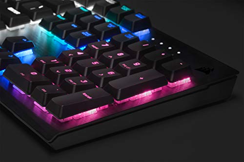 Corsair K60 RGB Pro Low Profile Mechanical Gaming Keyboard - CHERRY MX SPEED Mechanical Keyswitches – Slim and Streamlined Durable Aluminum Frame - Customizable Per-Key RGB Backlighting